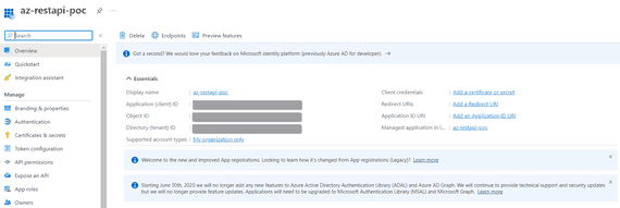 Authentication for Azure REST APIs using Azure AD Service Principals ...